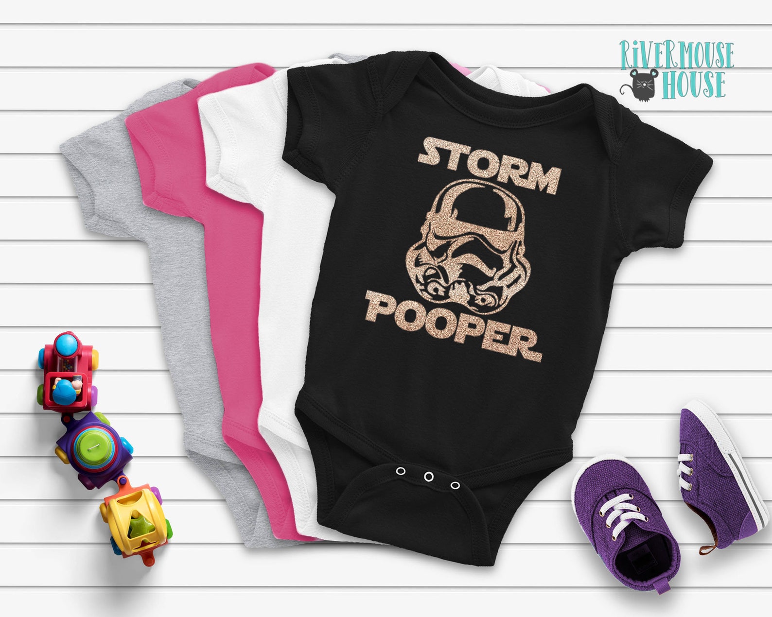 Storm Pooper Baby Bodysuit the Dark Side Butt Print Custom - Etsy Australia