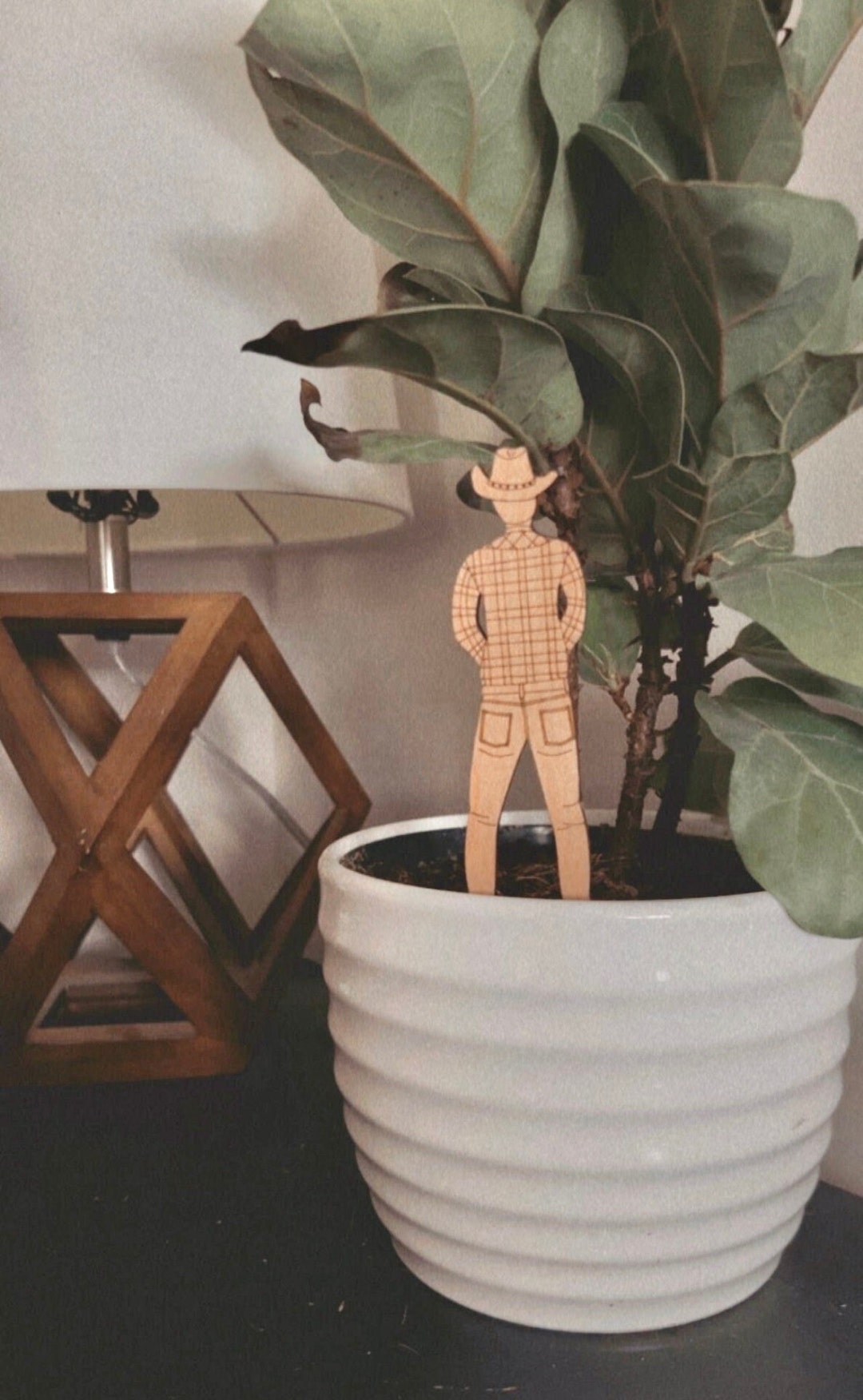 Cowboy Plant Stake - Etsy