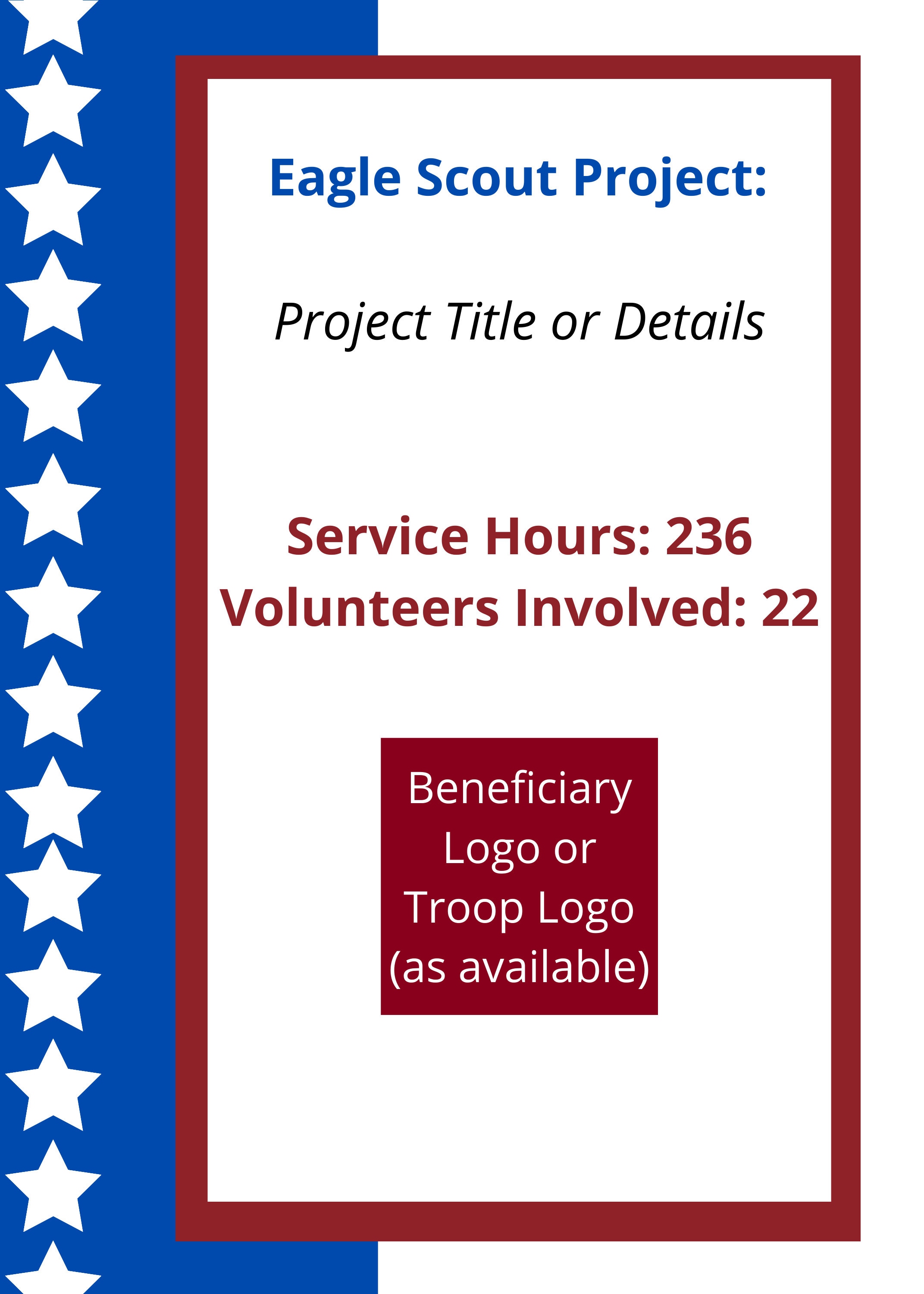 Patriotic Eagle Scout Program (digital Download Printable ...