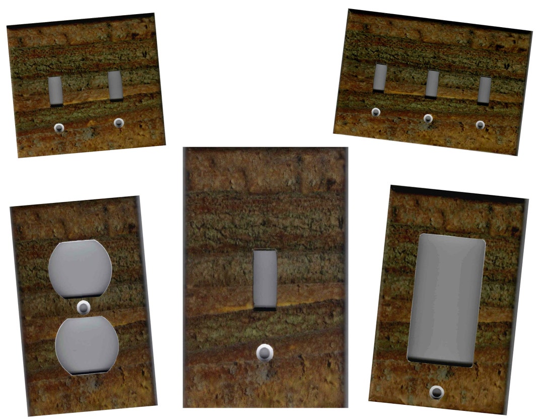 CABIN LOGS RUSTIC Home Wall Decor Light Switch Plates and Outlets - Etsy