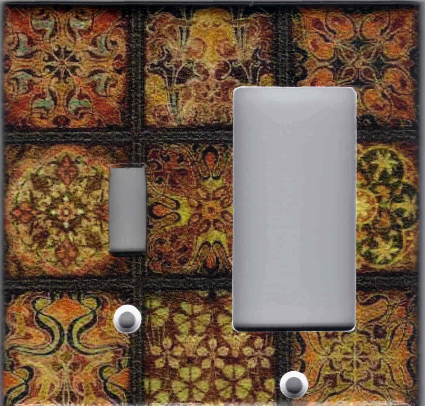 TUSCAN ITALIAN TILE Image Home Decor Light Switch Plates and | Etsy