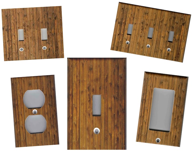 KNOTTY PINE WOOD Home Decor Light Switch Plates and Outlets Home Decor ...