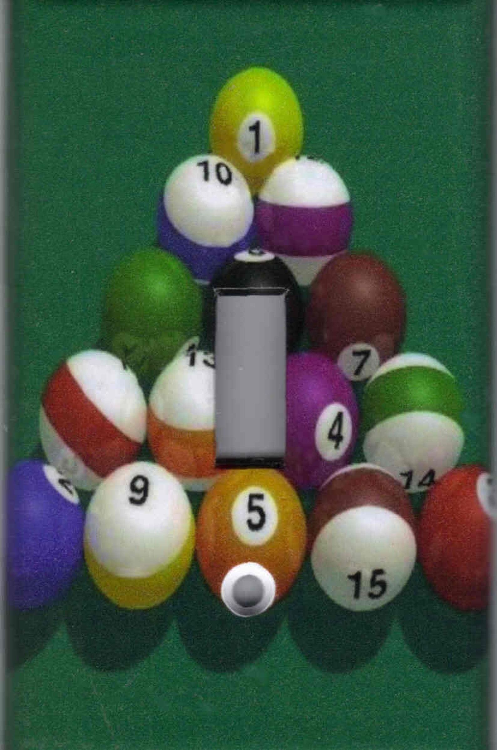 POOL BALLS BILLIARD Balls Game Room Light Switch Plates and - Etsy