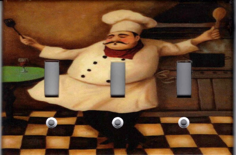 FAT CHEF Kitchen Decor Light Switch Plates and Outlets - Etsy