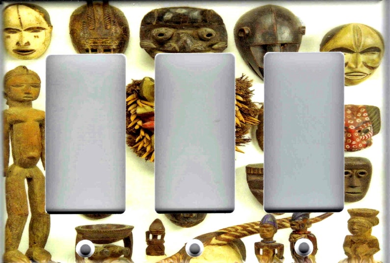 AFRICAN TRIBAL MASKS Light Switch Plates and Outlets Home Decor - Etsy