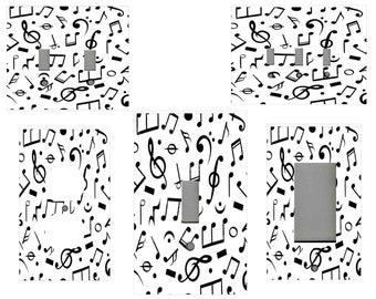 MUSIC NOTES Music is Life Light Switch Cover Plate Home Decor - Etsy