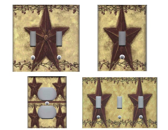 Country Primitive Light Switch Covers