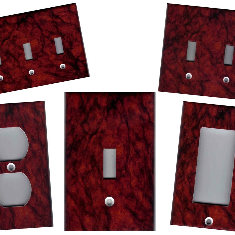 Burgundy Light Switch Plate - Etsy