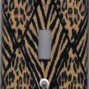 LEOPARD AND TIGER Print Light Switch Plates and Outlets Home Decor - Etsy