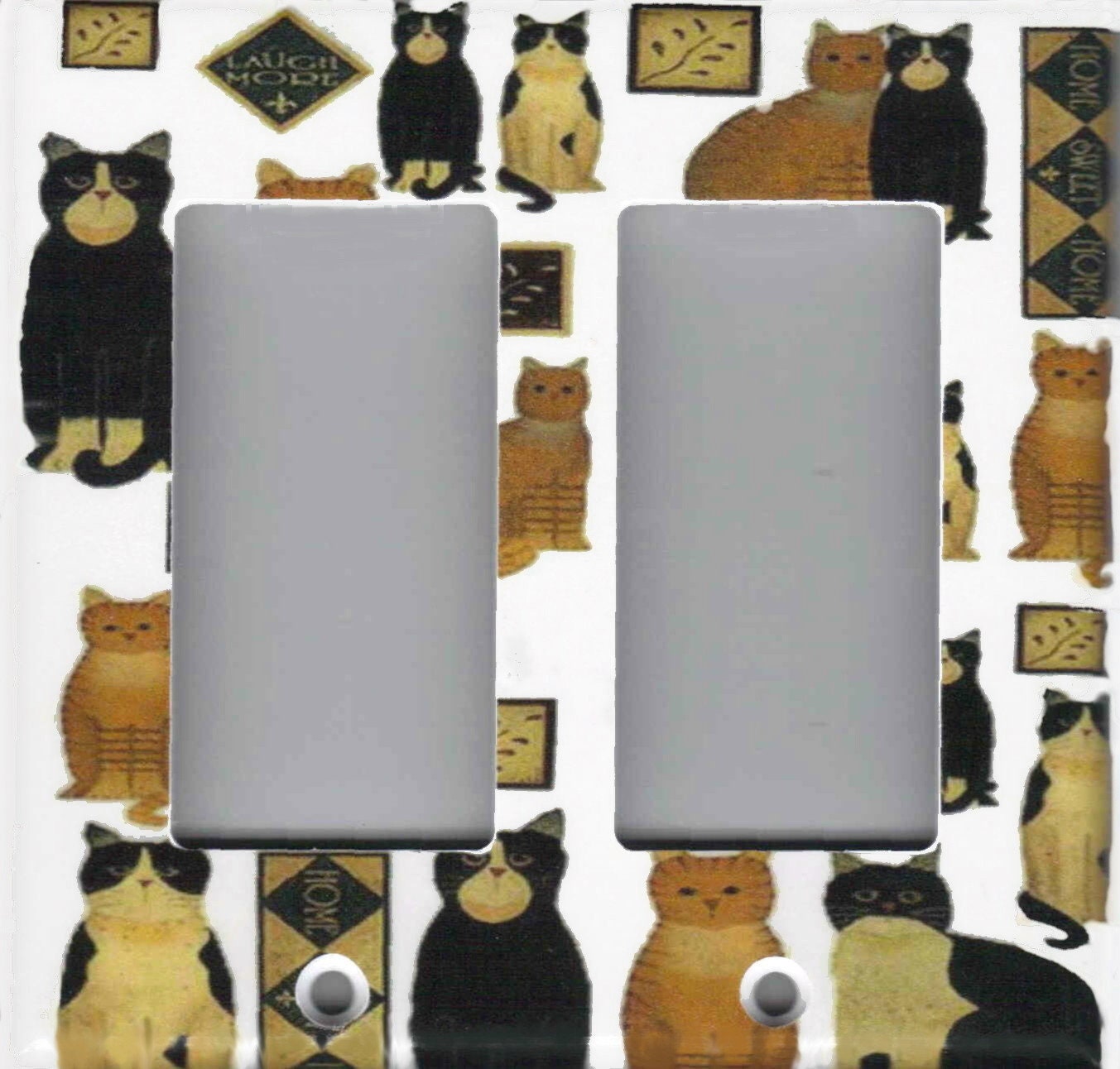 FOLK ART CATS Light Switch Plates and Outlets Home Decor | Etsy