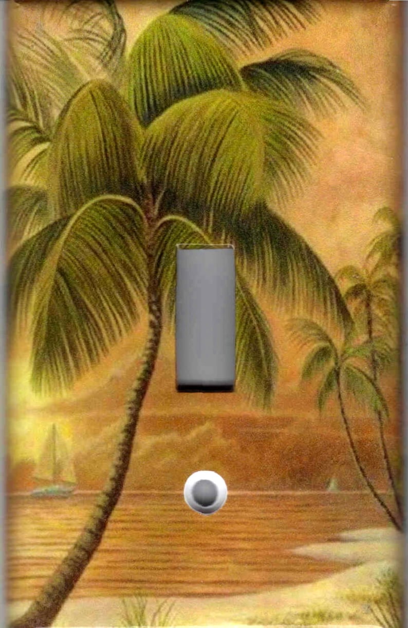 PALM TREE PARADISE Tropical Decor Light Switch Plates and - Etsy