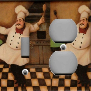 FAT CHEF Kitchen Decor Light Switch Plates and Outlets - Etsy