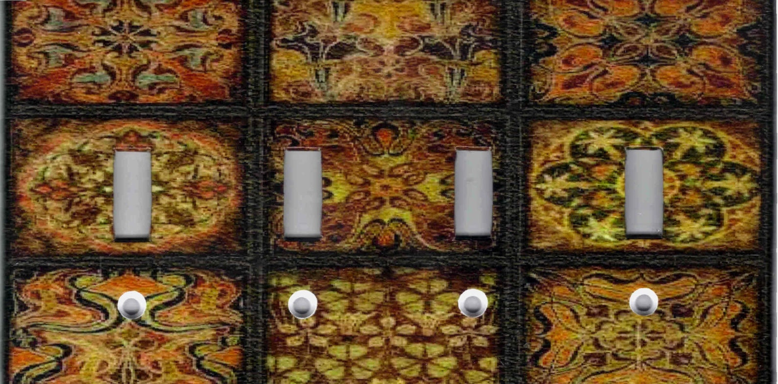 TUSCAN ITALIAN TILE Image Home Decor Light Switch Plates and - Etsy