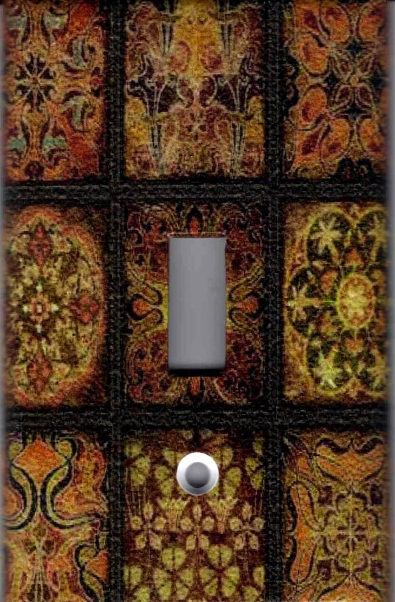 TUSCAN ITALIAN TILE Image Home Decor Light Switch Plates and - Etsy