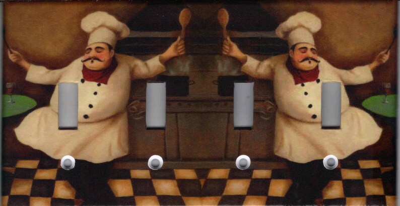 FAT CHEF Kitchen Decor Light Switch Plates and Outlets - Etsy