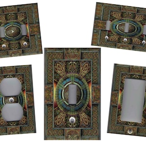 CELTIC KNOT MEDALLION Home Wall Decor Light Switch Plates and Outlets ...