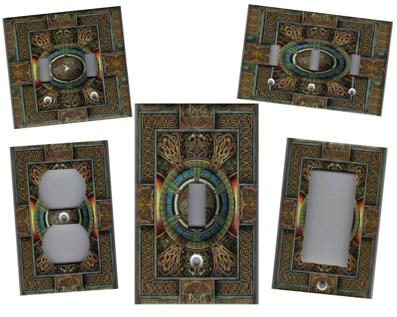 CELTIC KNOT MEDALLION Home Wall Decor Light Switch Plates and Outlets ...