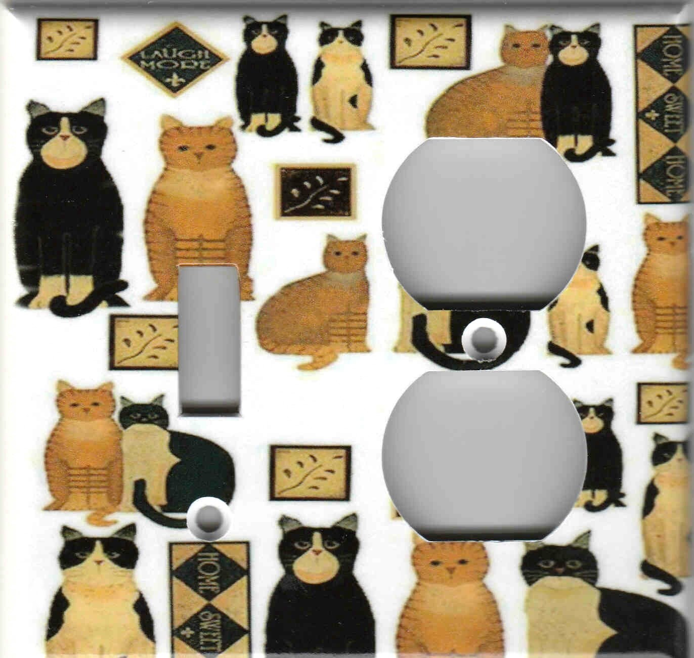 FOLK ART CATS Light Switch Plates and Outlets Home Decor | Etsy