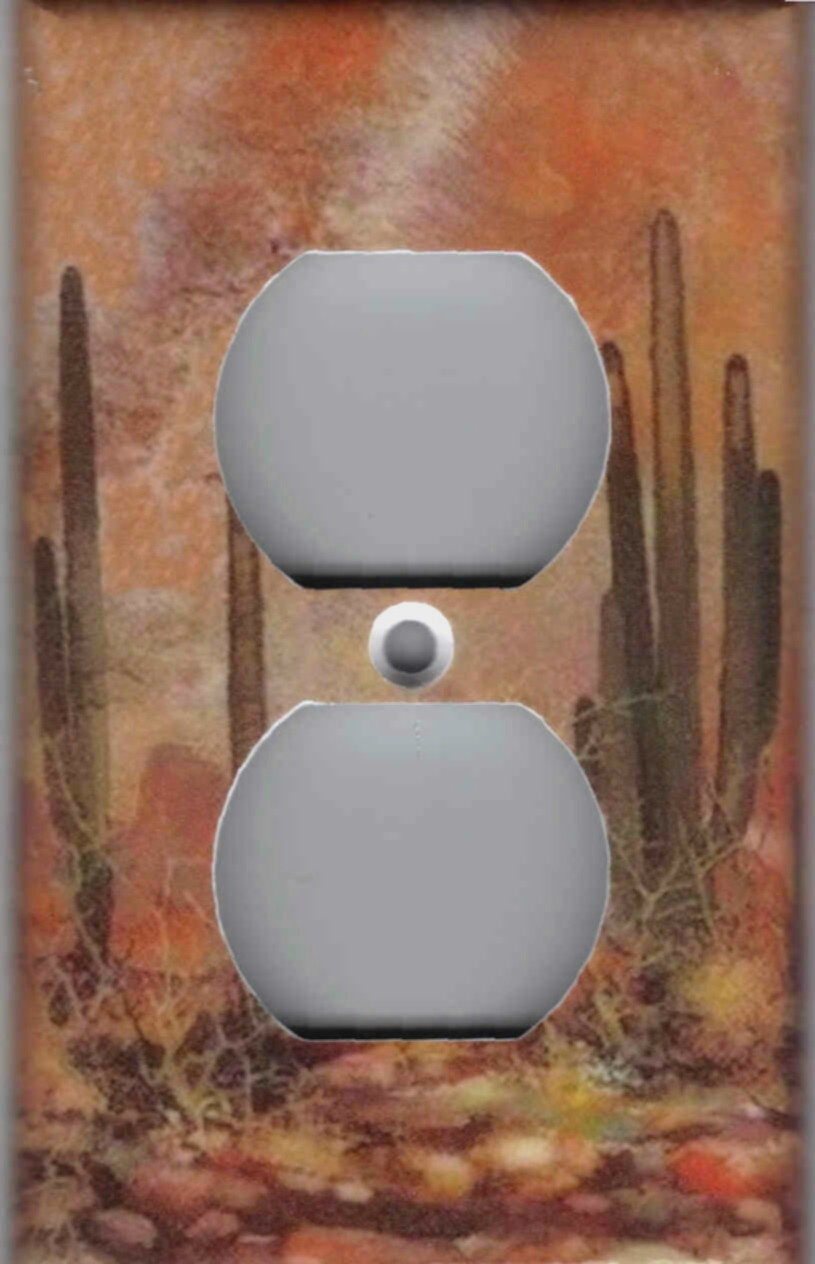 SOUTHWEST DESERT With CACTUS Light Switch Plates and Outlets Home Decor ...