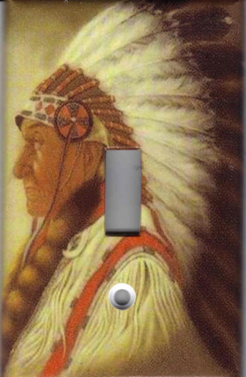 INDIAN CHIEF Home Wall Decor Light Switch Plates and Outlets - Etsy