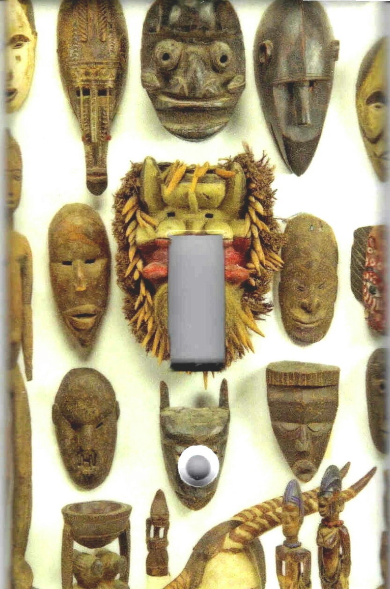 AFRICAN TRIBAL MASKS Light Switch Plates and Outlets Home Decor - Etsy