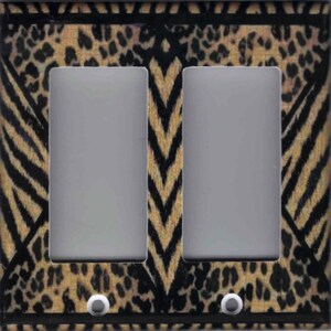 LEOPARD AND TIGER Print Light Switch Plates and Outlets Home Decor - Etsy