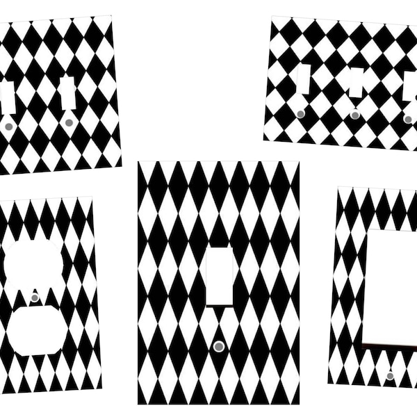 Harlequin Plates - Etsy