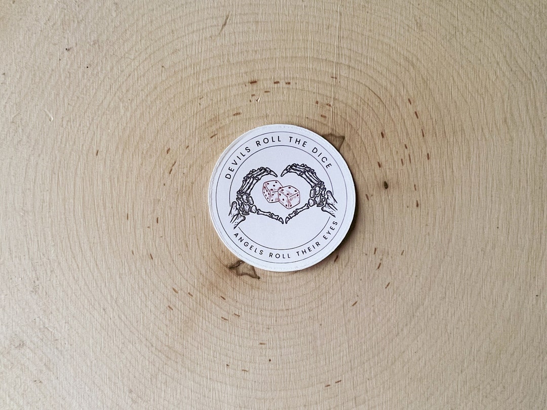 Devils Roll the Dice Sticker | Water Bottle Sticker | Laptop Sticker ...