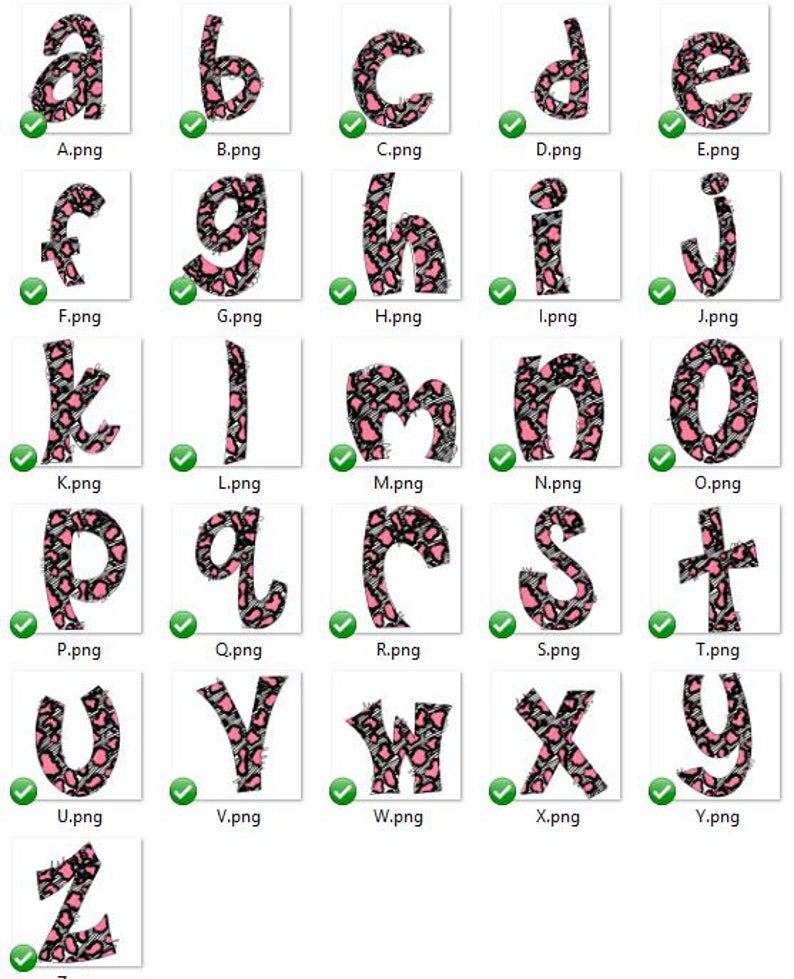 Blobby Blob Sublimation Alpha Letters in PNG and Bonus - Etsy