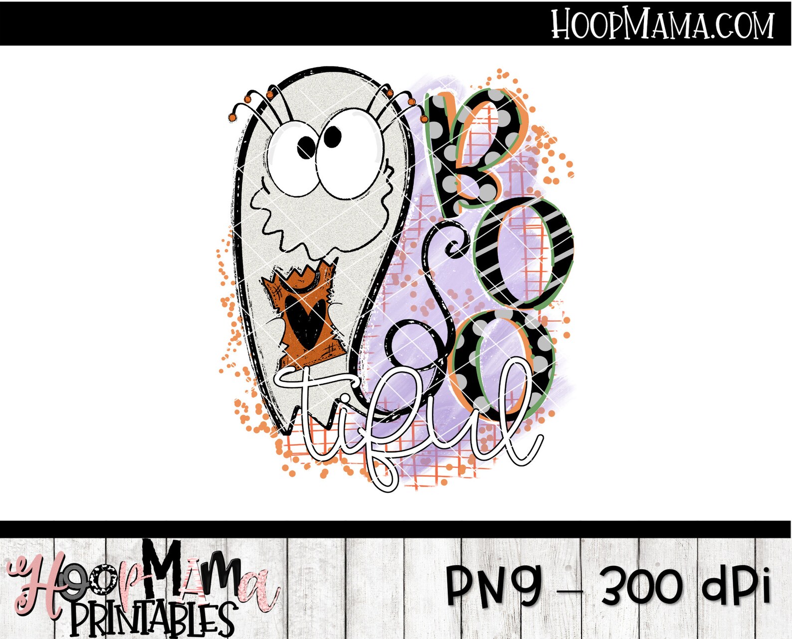 Boo-tiful Ghost Halloween Printable Sublimation or Print & - Etsy