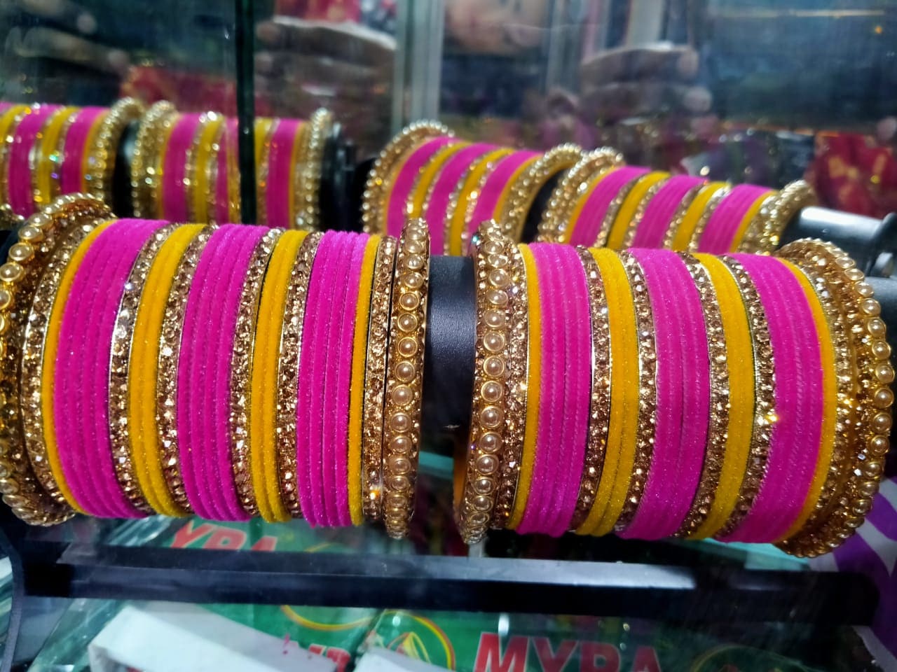 Indian Red and Black Multi Silk Thread Bridal Bangles Kundan - Etsy