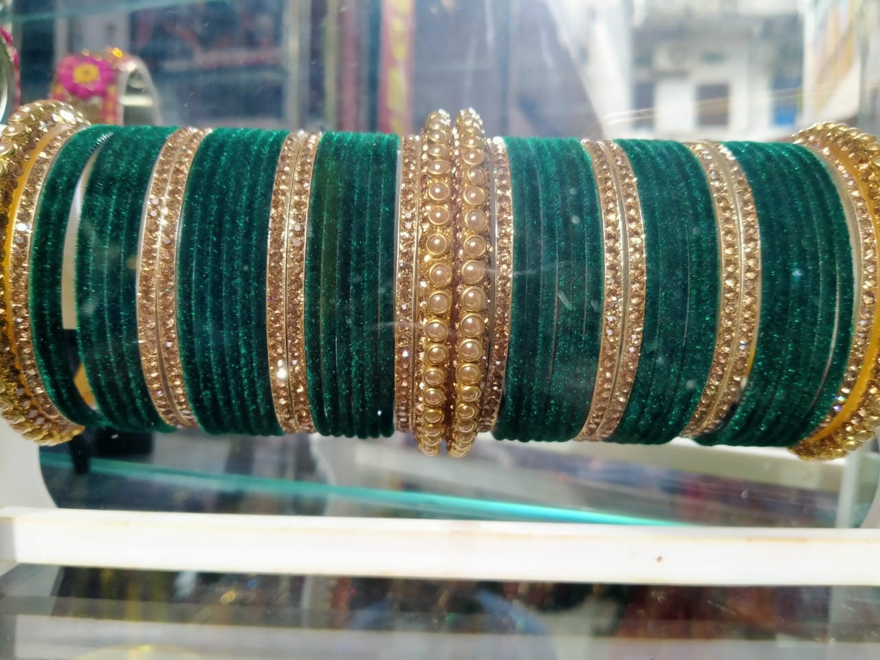 Indian Red and Black Multi Silk Thread Bridal Bangles Kundan - Etsy