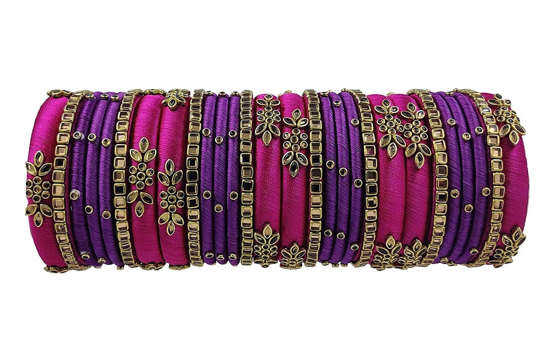 Purple and Pink Color Jewelry Bracelet Love Cuff Bangle Charm Punk Opening Simple Wristband Knot ...