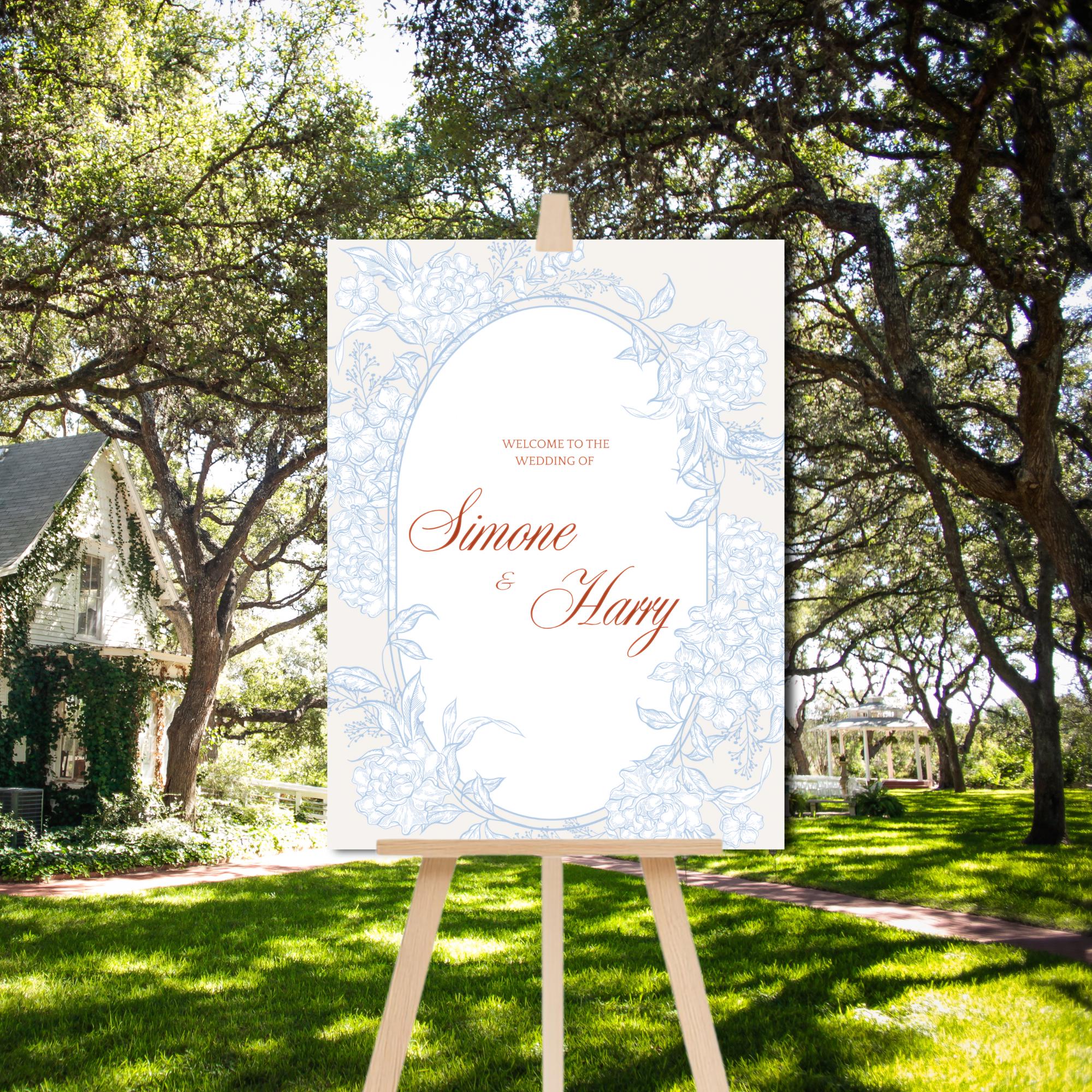 Wedding Invitation and Sign Digital Download, Custom Wedding Invitation ...