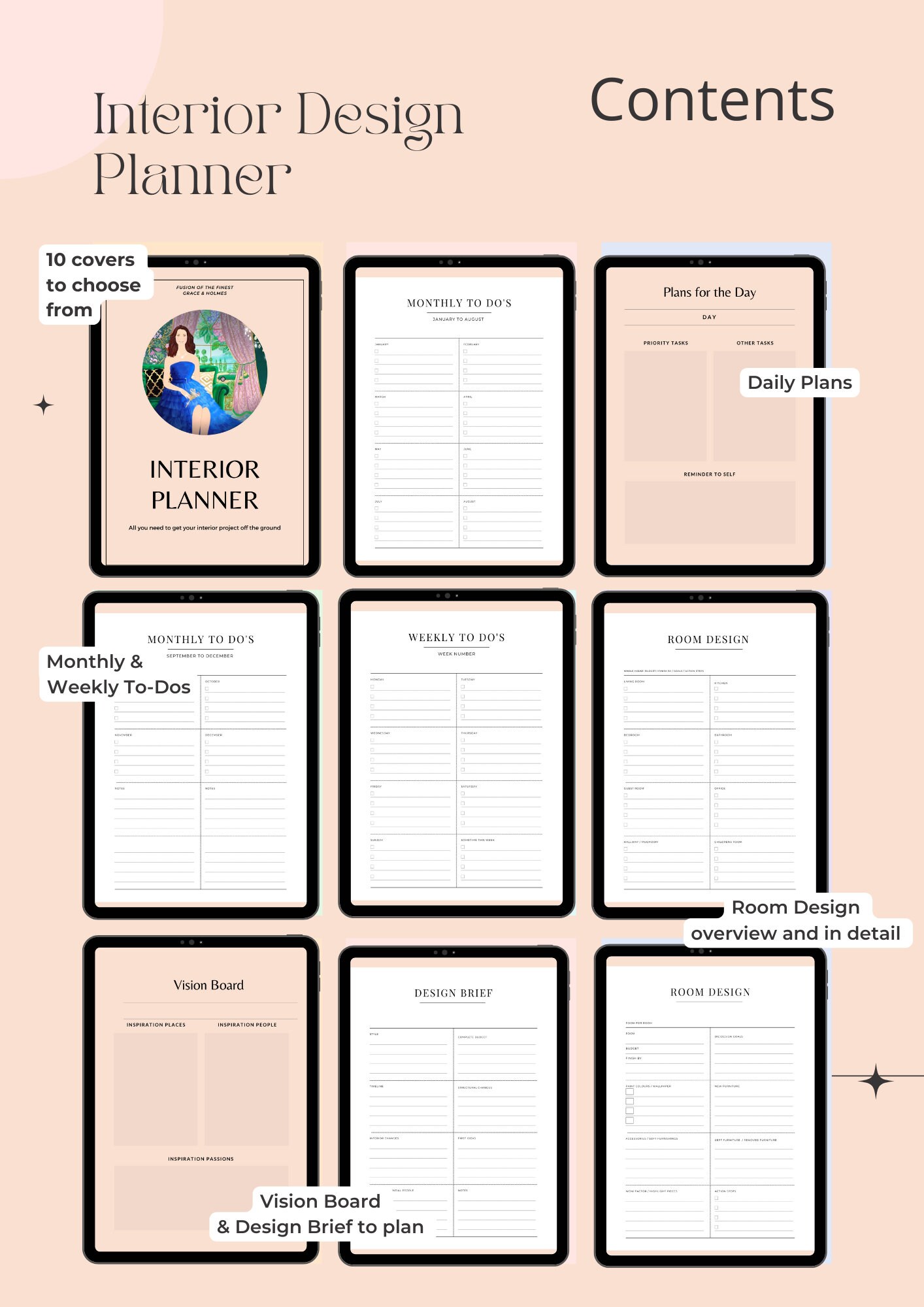 Interior Design Planner - Etsy