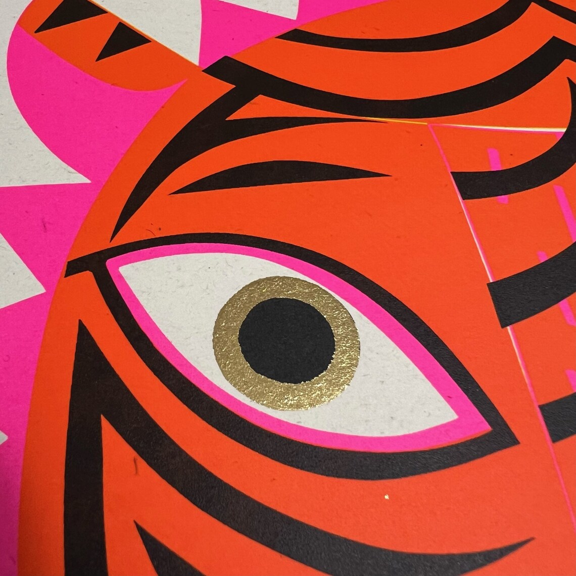 TIGER in the SKY Screen-print - Etsy