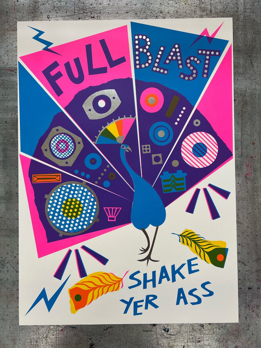 FULL BLAST Screen Print - Etsy