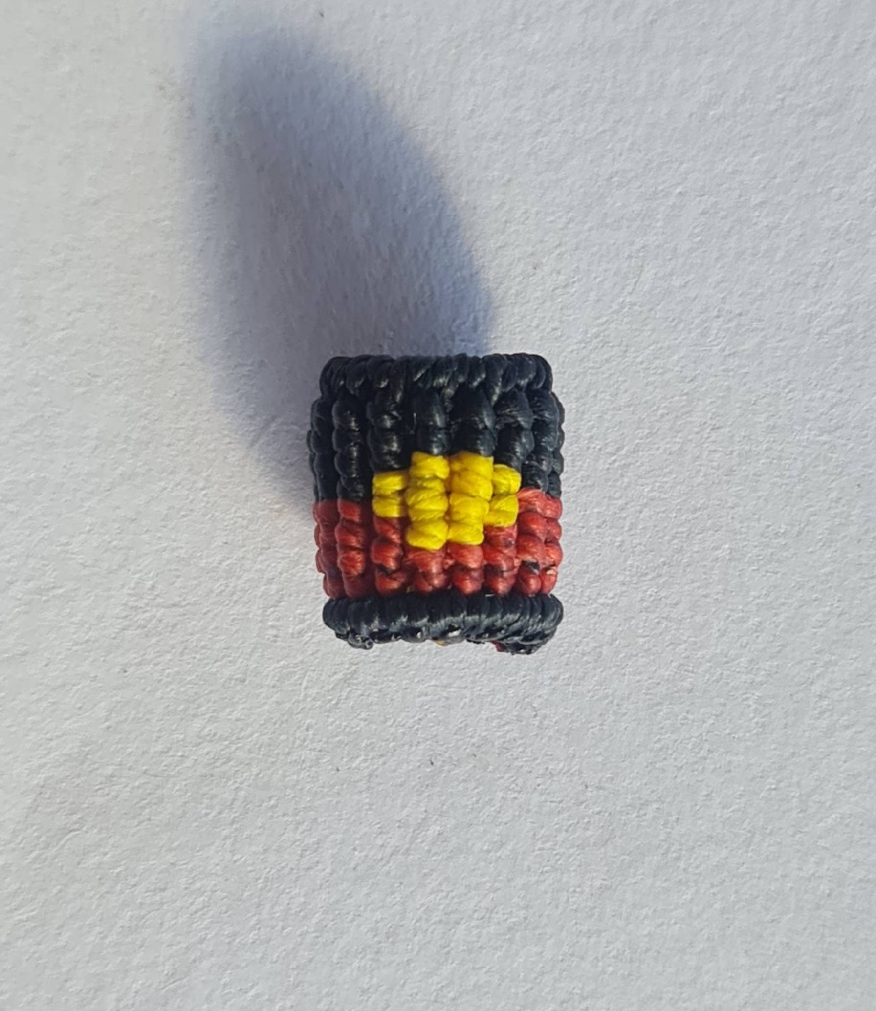 Aboriginal Flag Dreadlock Bead - Etsy Australia