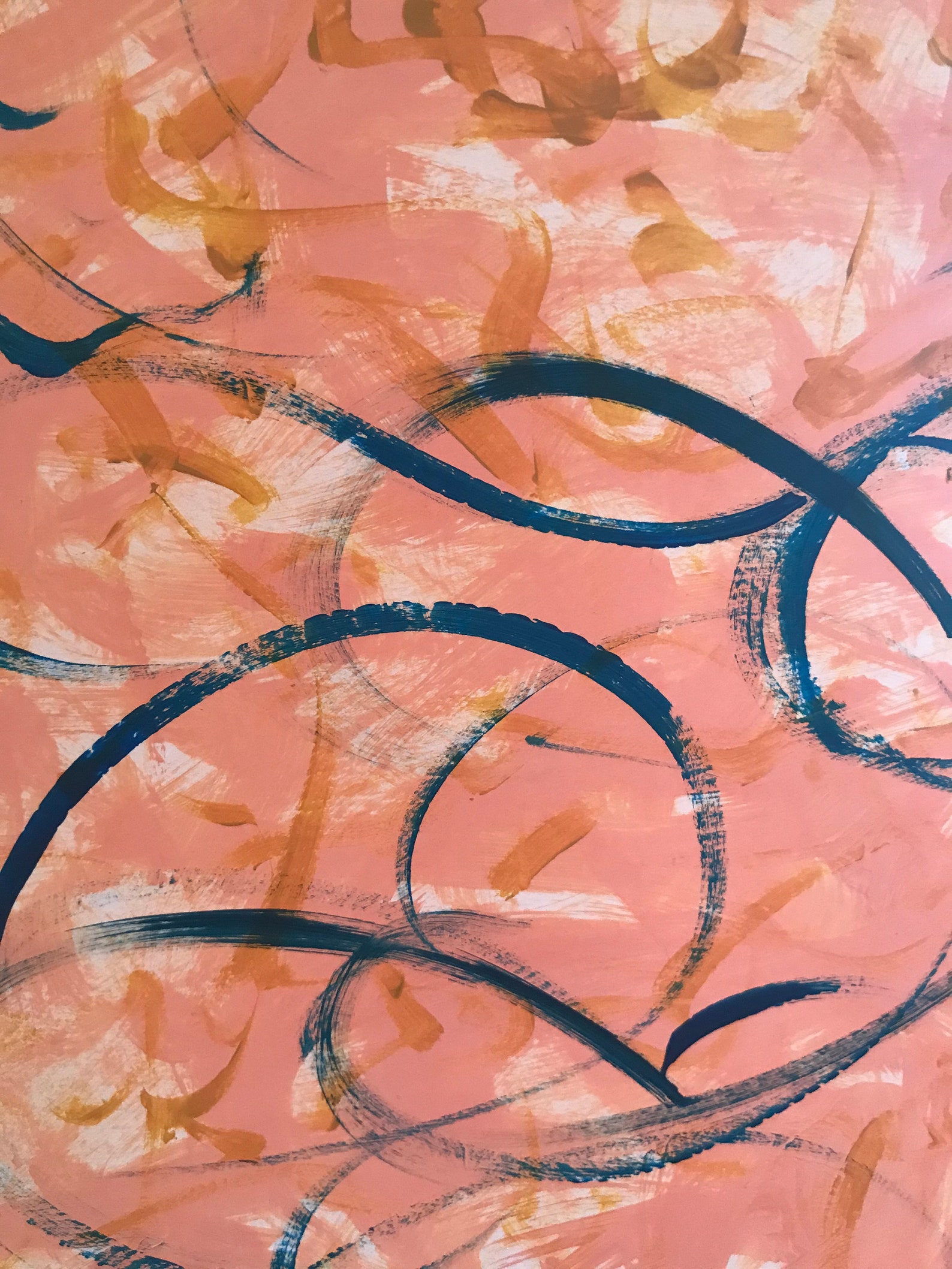 Original Acrylic Painting! Split-complementary Painting! Original ...