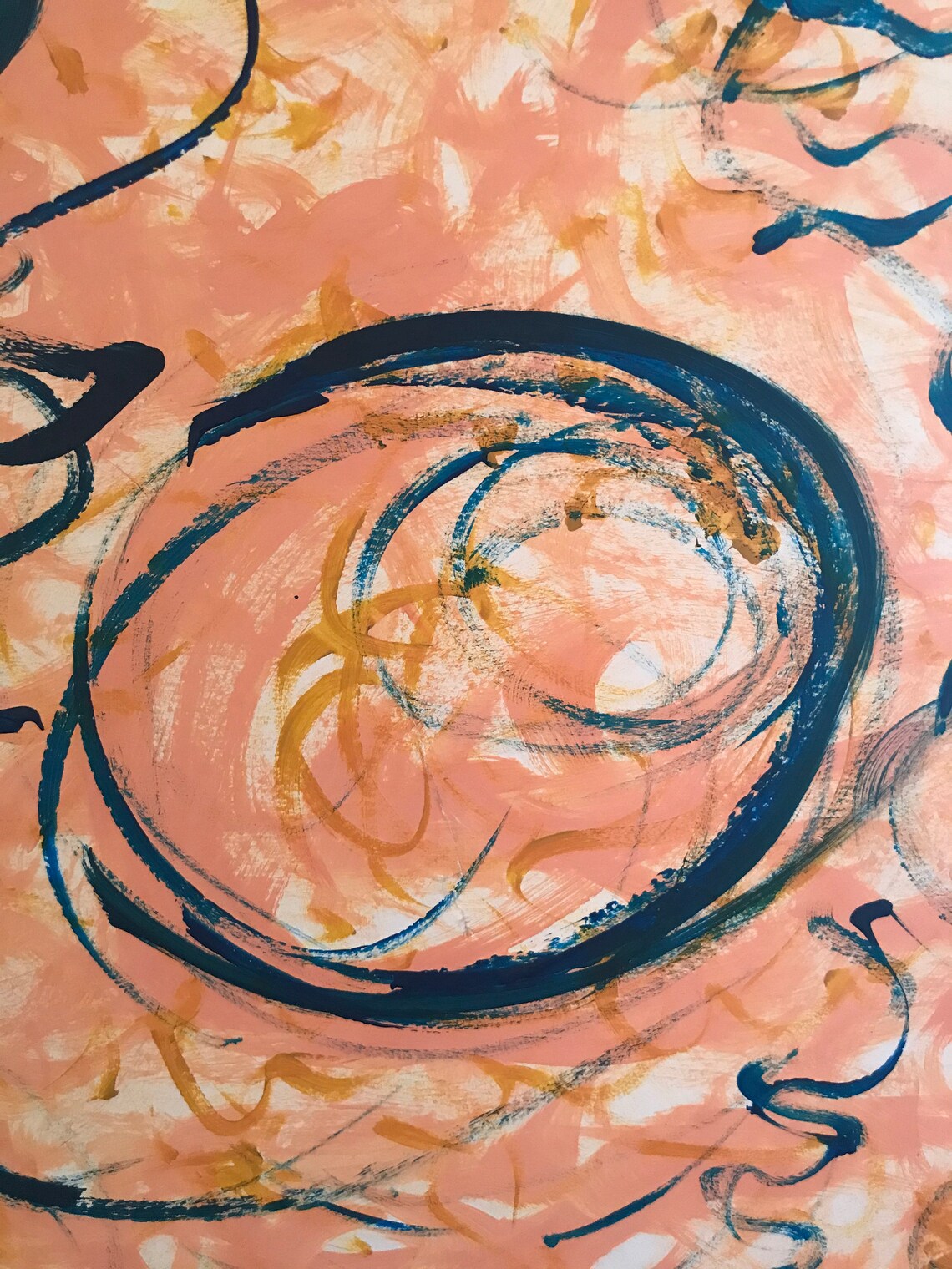 Original Acrylic Painting! Split-complementary Painting! Original ...