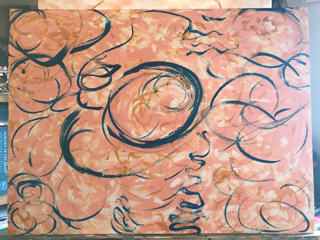 Original Acrylic Painting! Split-complementary Painting! Original ...