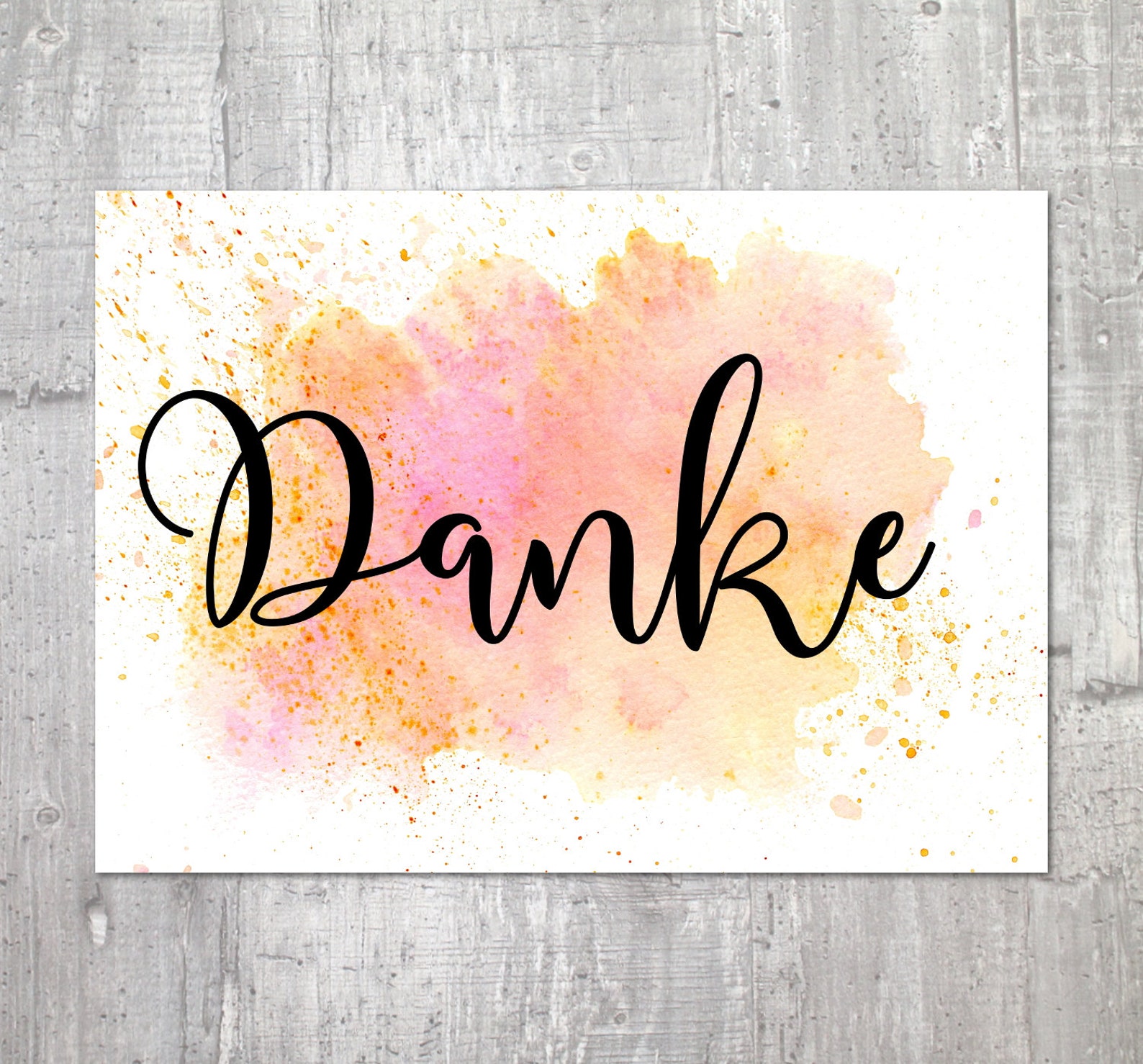 Karte Danke Danke Geschenk Dankeskarte Danke Postkarte | Etsy