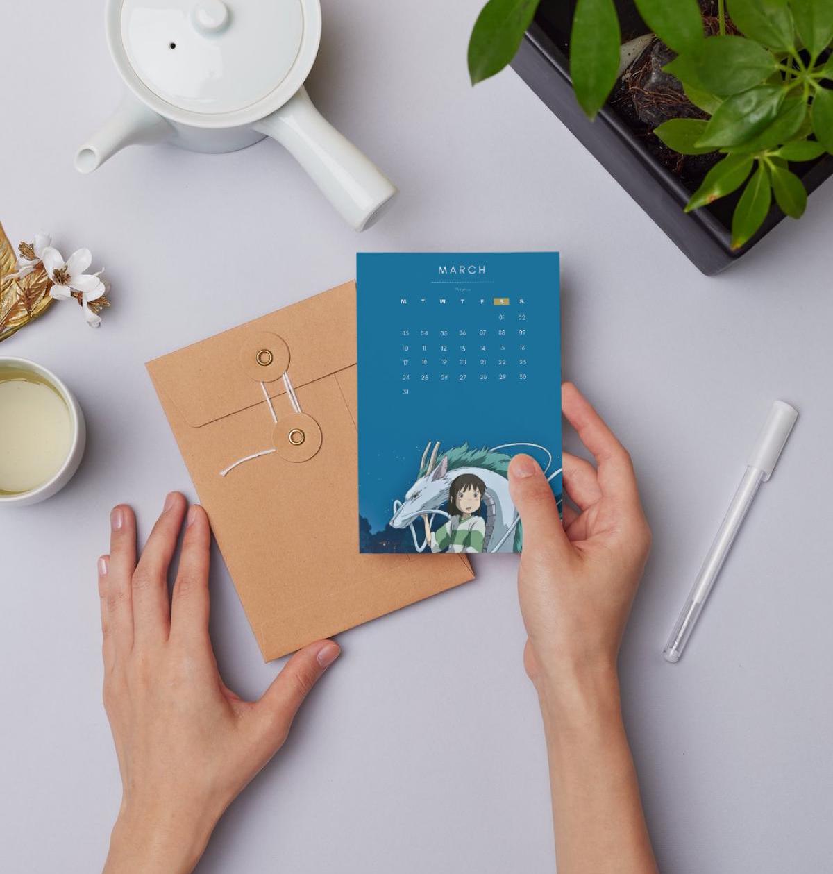 Studio Ghibli Printable Calendar - Etsy