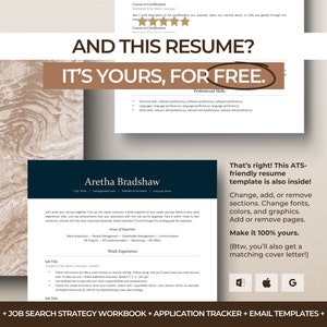 Job Search Bundle With FREE Resume Template, Job Search Strategy ...