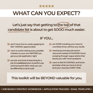 Job Search Bundle With FREE Resume Template, Job Search Strategy ...