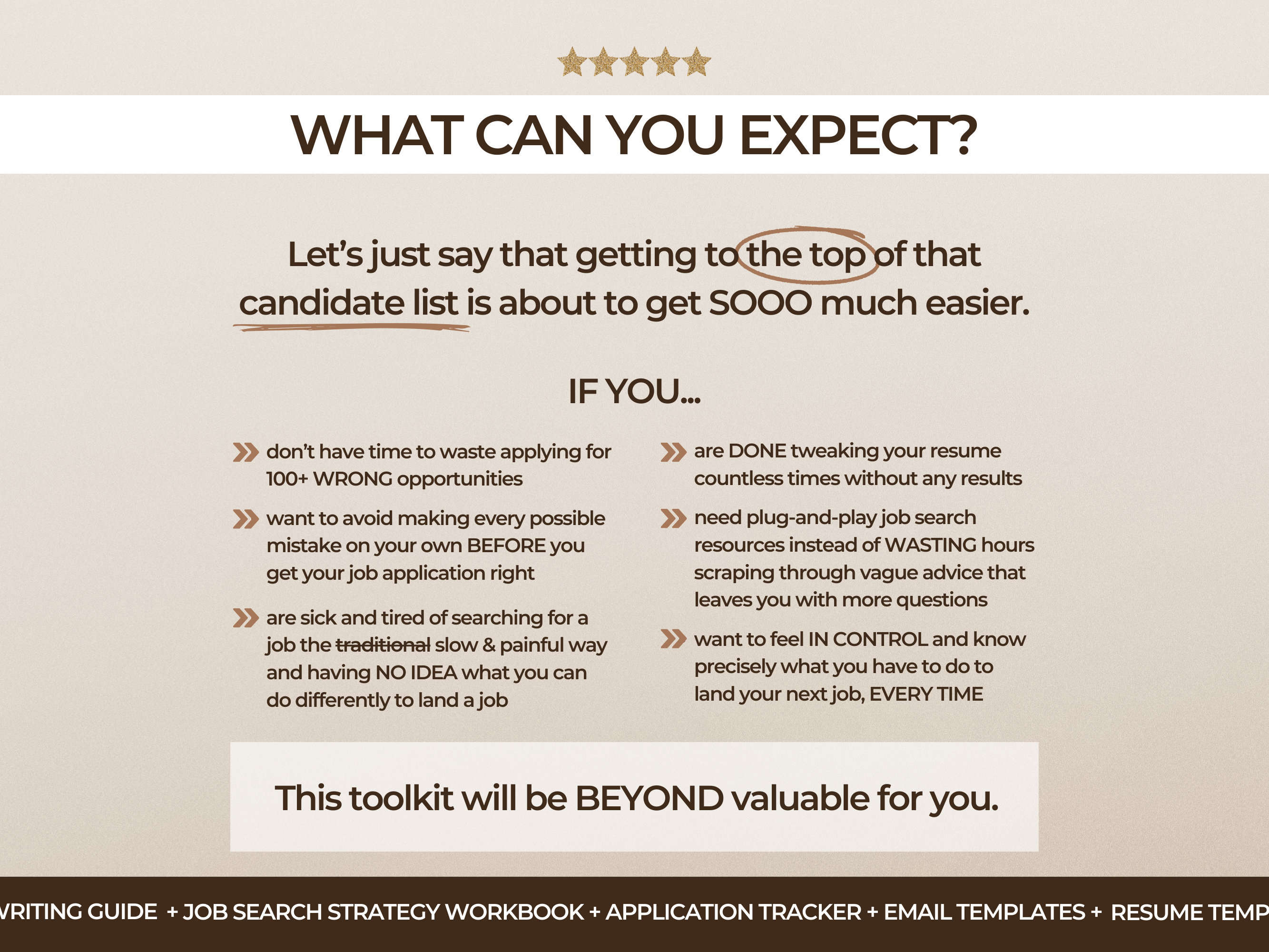Job Search Bundle With FREE Resume Template, Job Search Strategy ...
