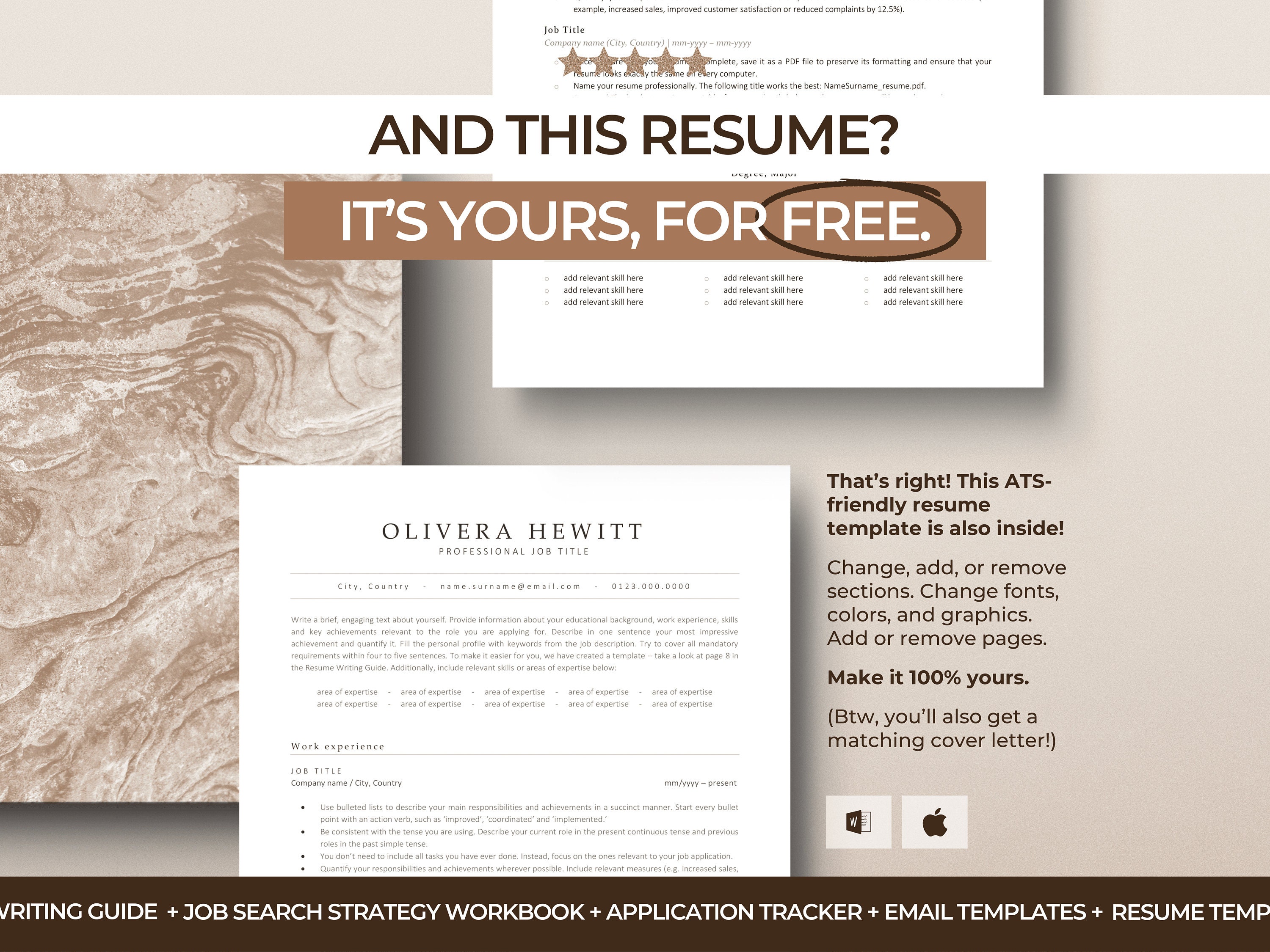 Top Candidate Toolkit: ATS Resume Template, Job Search Planner (digital ...
