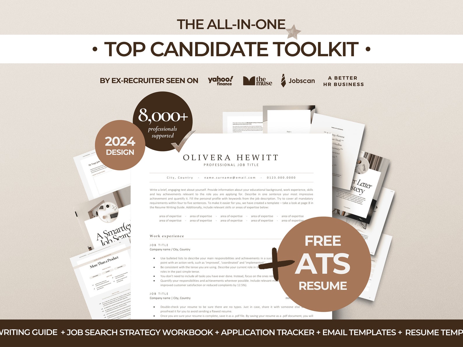 Top Candidate Toolkit: ATS Resume Template, Job Search Planner (digital Download) - Etsy