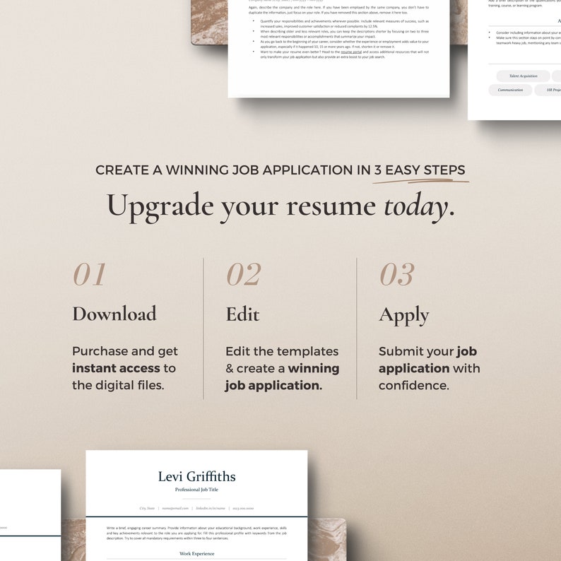 Corporate Resume Template, Professional Resume Template Word, Pages, CV ...