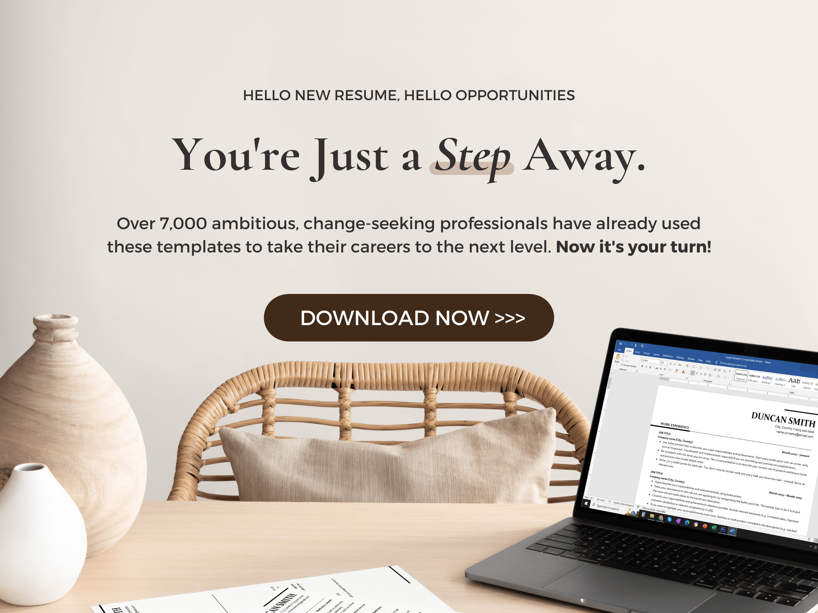ATS Resume Template, Professional Resume Design, CV Template With ...